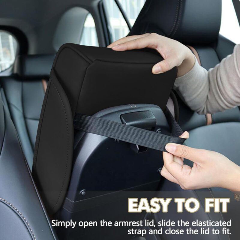 Car Armrest Box Pad – Universal Car Storage Bag & Elbow Support