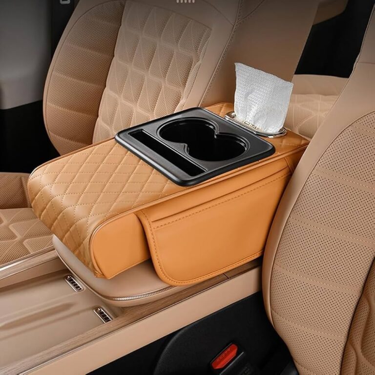 Car Armrest Box Pad – Universal Car Storage Bag & Elbow Support